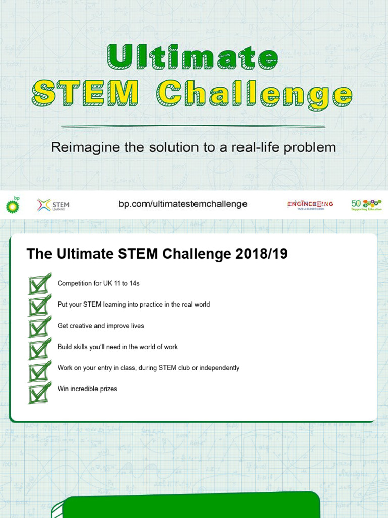 Ultimate STEM Challenge 2018/19 Guide | PDF | Science, Technology ...