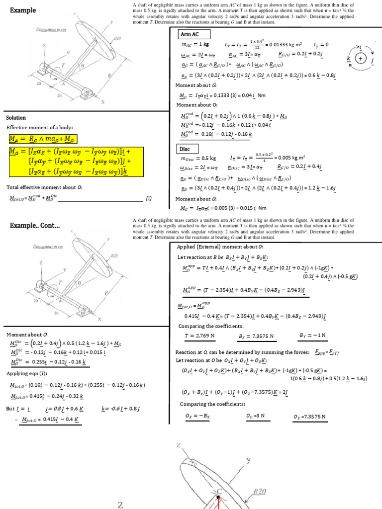 Moment Supp PDF | PDF | Acceleration | Mass