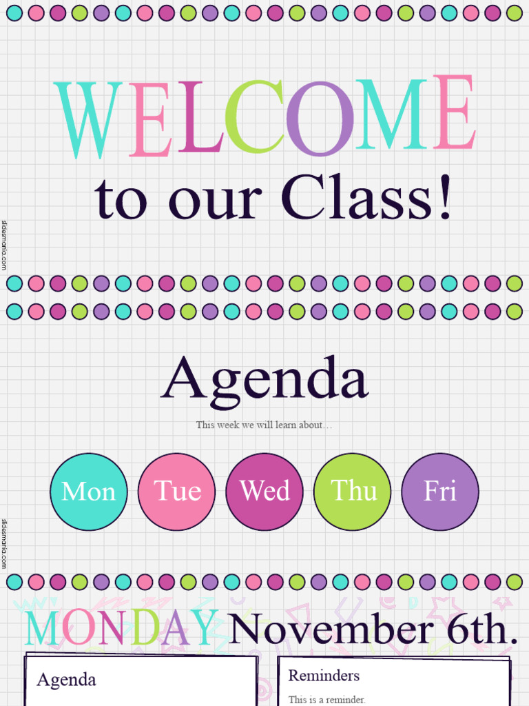 Welcome To Class Confetti - Mini Theme SlidesMania | PDF | Linguistics ...