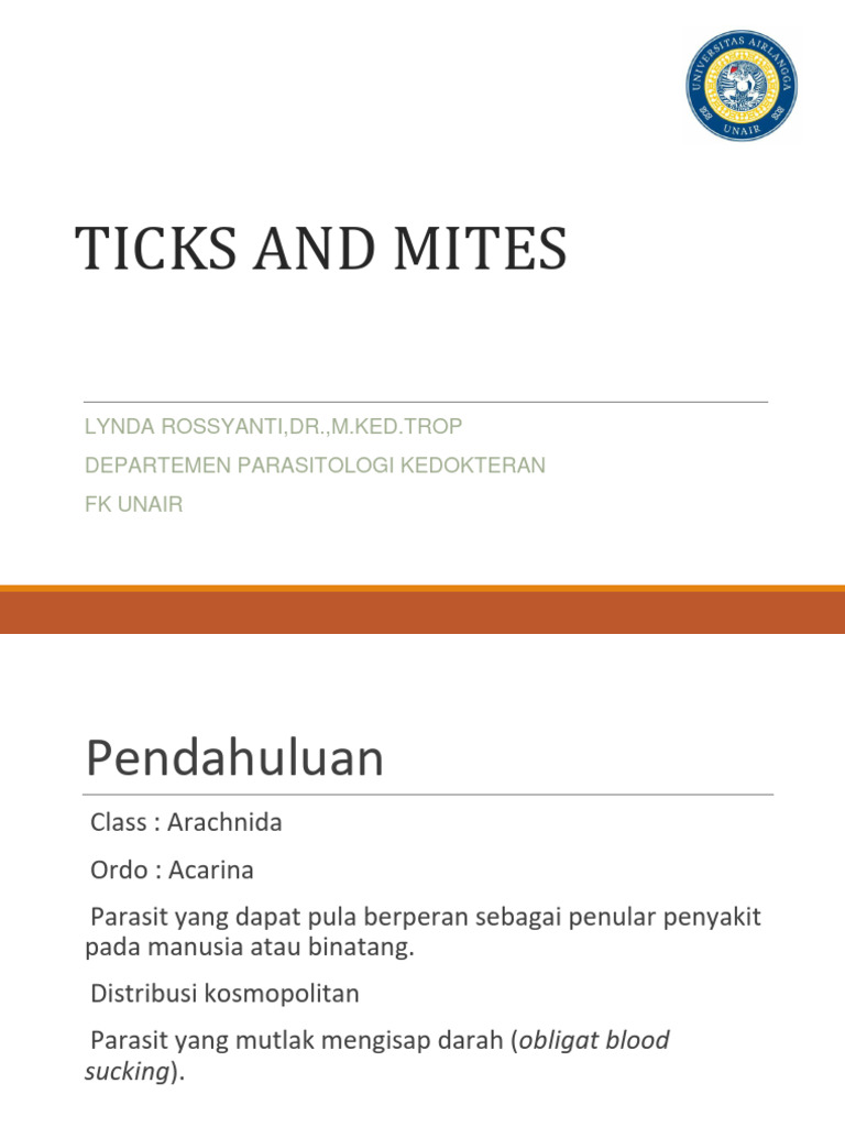 Ticks and Mites | PDF