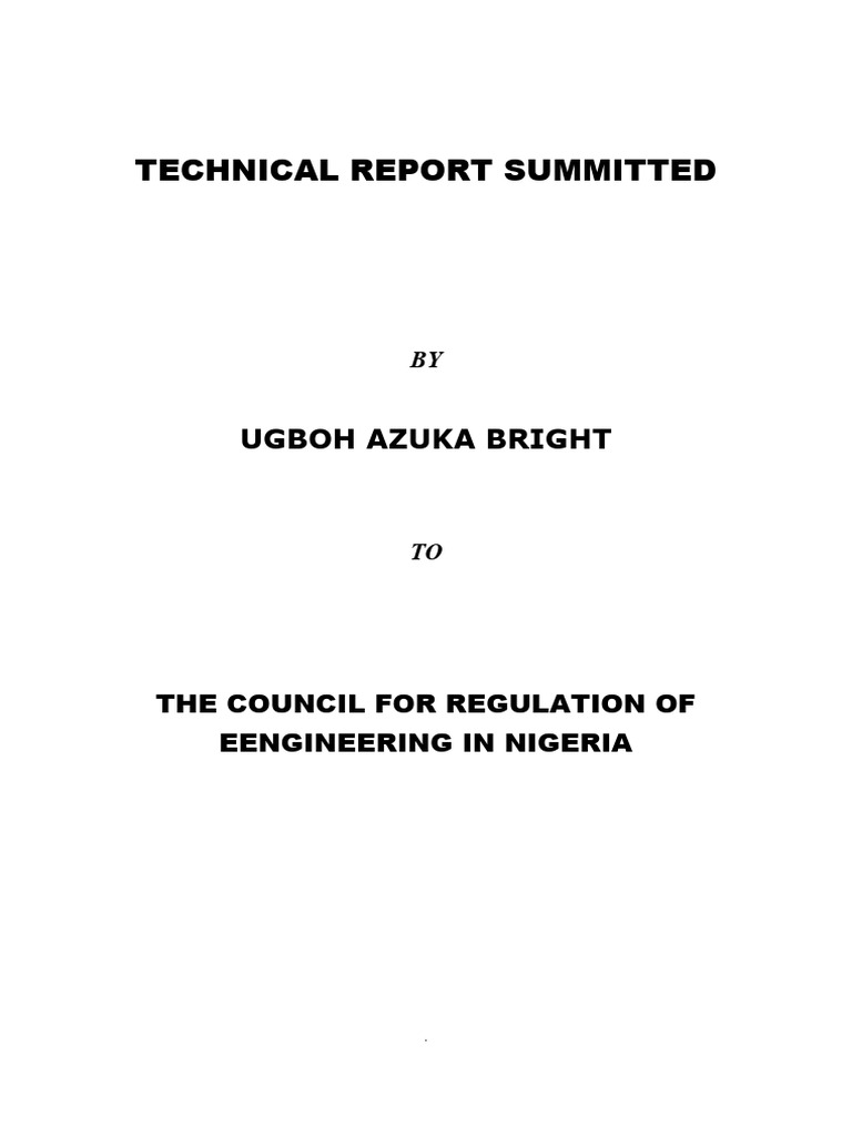 Azuka Bright Technical Report 1 | PDF | Photovoltaic System | Solar Panel