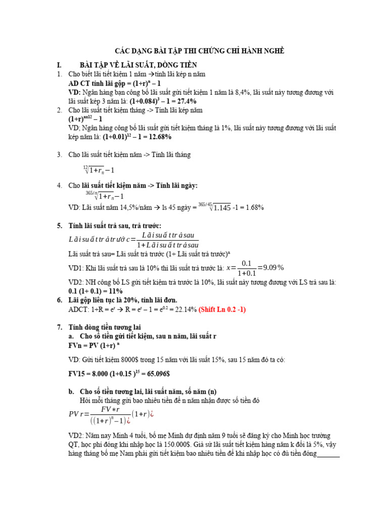 TỔNG HỢP THI CHỨNG CHỈ HÀNH NGHỀ | PDF