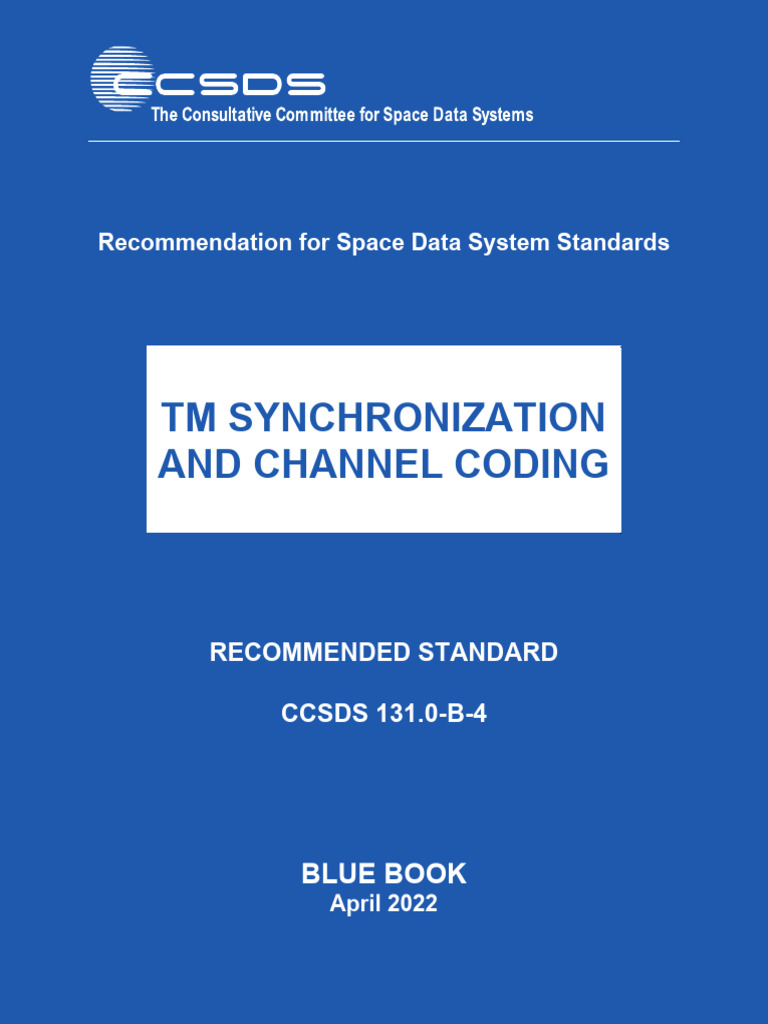 TM Synchronization and Channel Coding: Recommendation For Space Data System Standards | PDF ...