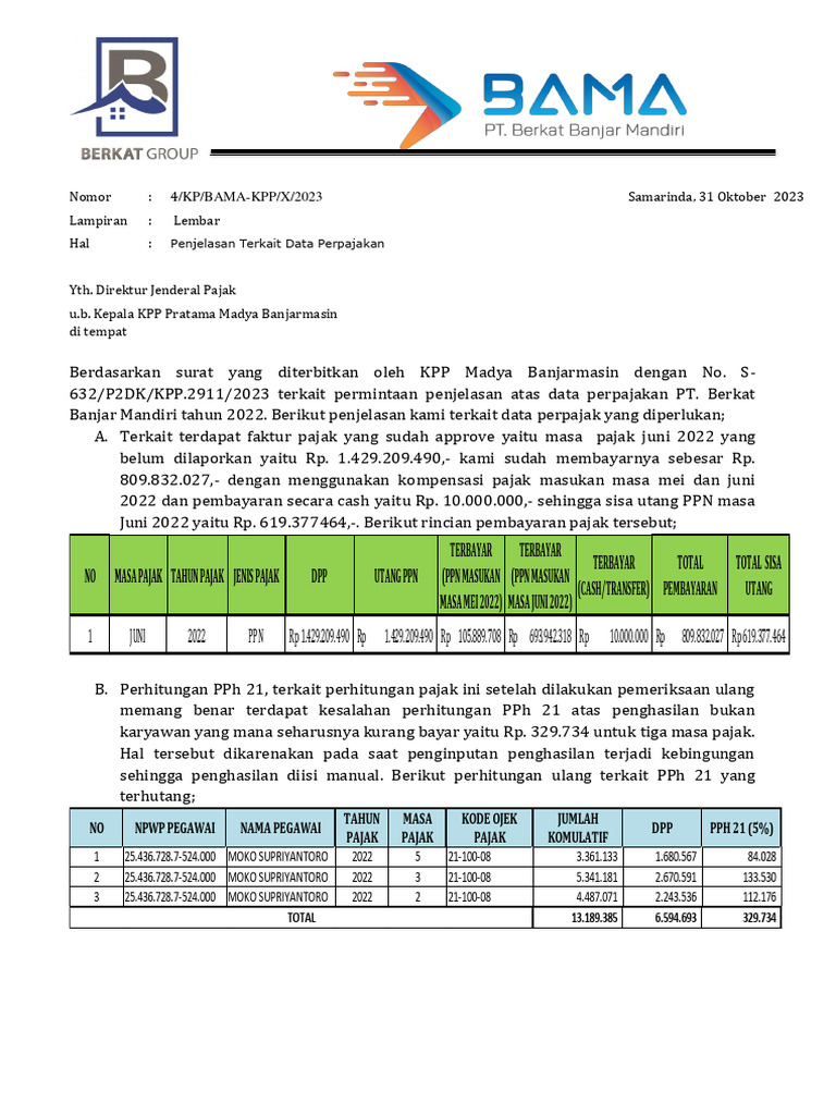 Surat Penjelasan Sp2dk | PDF | Pengelolaan Keuangan & Uang | Hukum