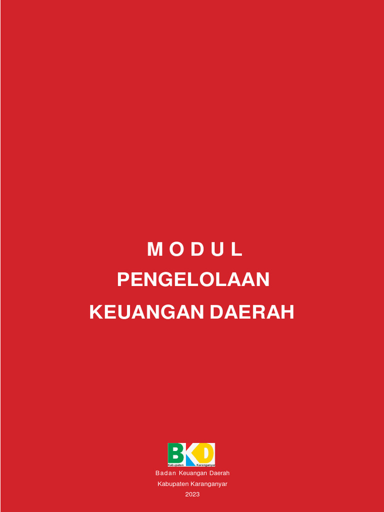 Modul Pengelolaan Keuangan Daerah | PDF