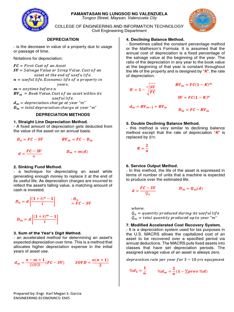 4 2-Depreciation | PDF | Depreciation | Book Value