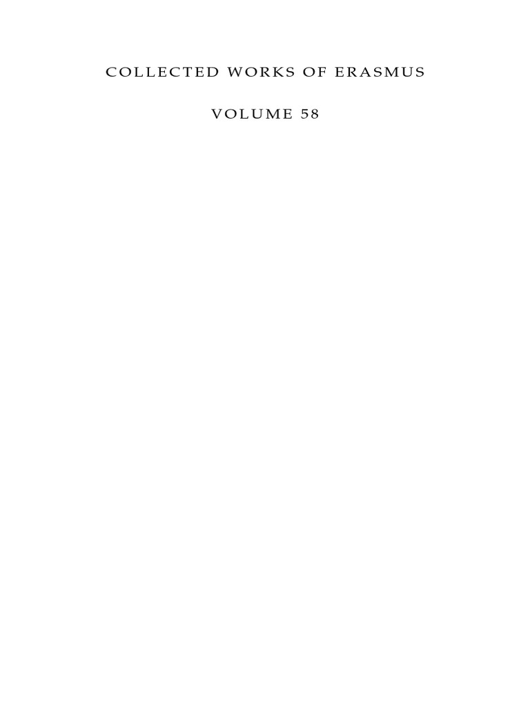 Collected Works of Erasmus Annotations On Galatians and Ephesians ...
