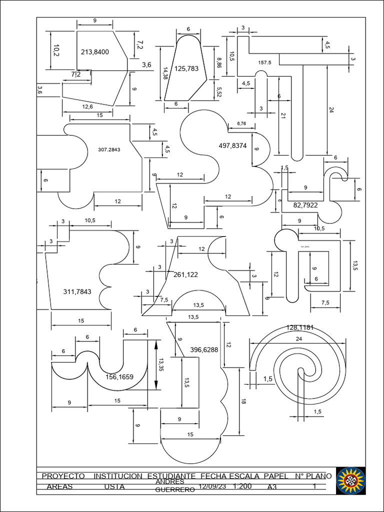 Figures AutoCAD pour projet USTA | PDF