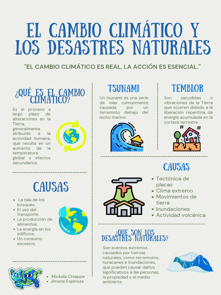 Cambio Climático y Desastres Naturales | PDF | Ciencia y matemáticas