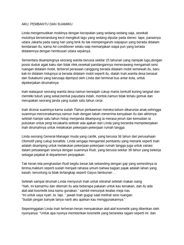 Aku, Pembantu Dan Suamiku | PDF Aku, Pembantu Dan Suamiku | PDF