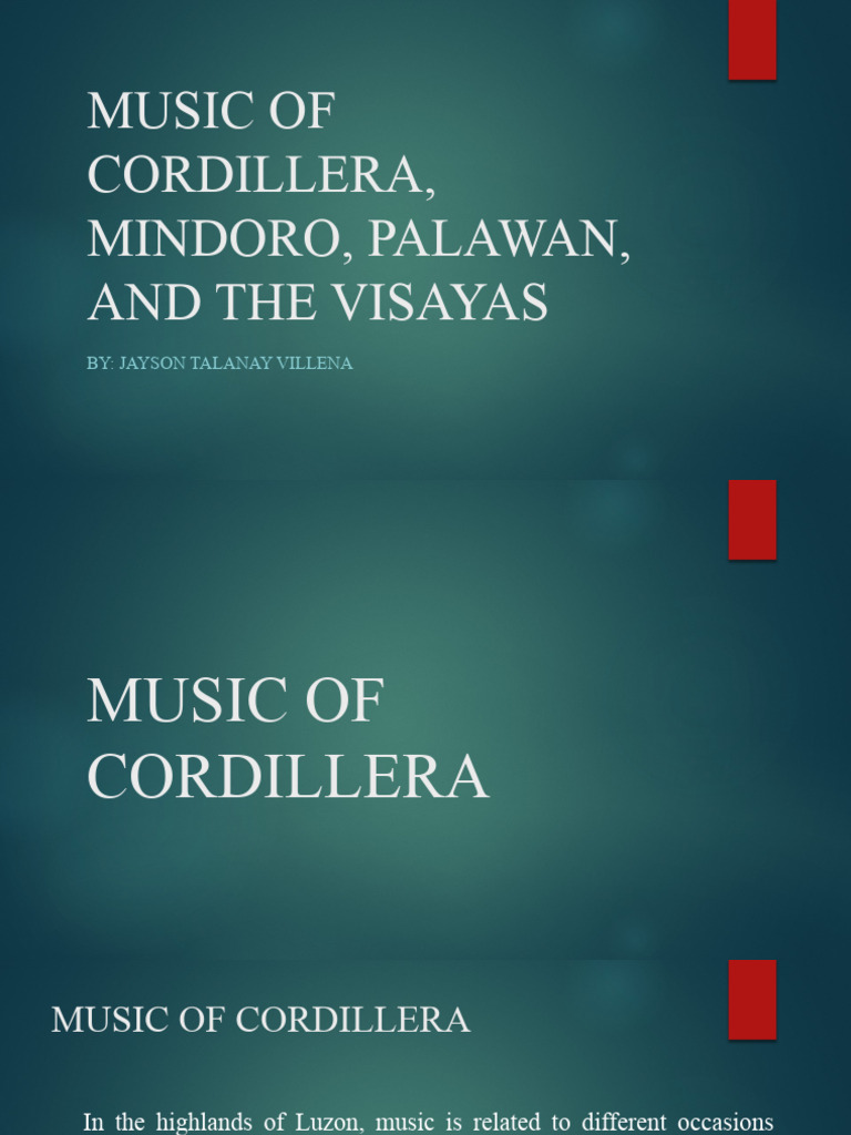 Music of Cordillera, Mindoro, Palawan, and The Visayas | PDF | String ...