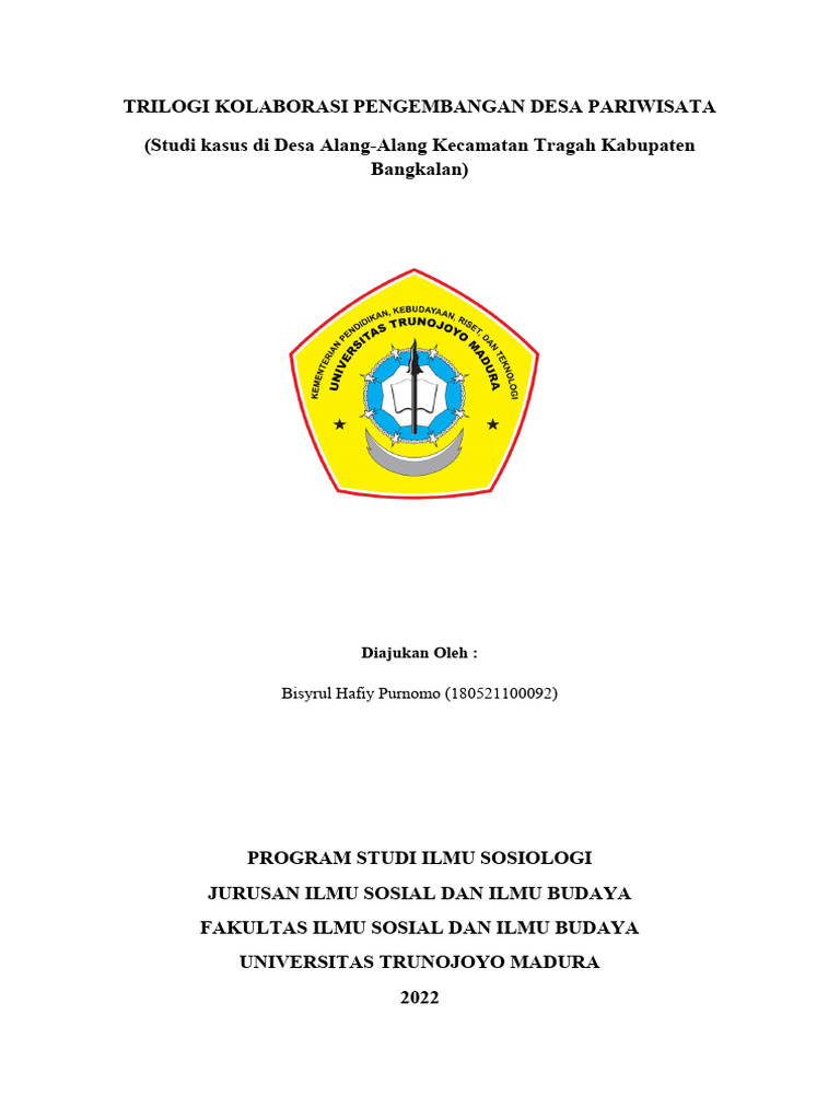 Contoh Artikel TRILOGI KOLABORASI PENGEMBANGAN DESA PARIWISATA | PDF