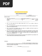 Purchaser Affidavit Undertaking | PDF