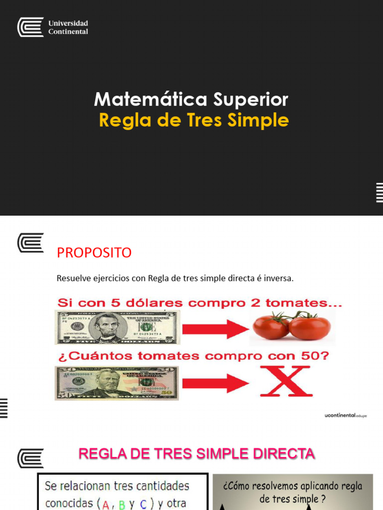 Regla de Tres Simple | PDF