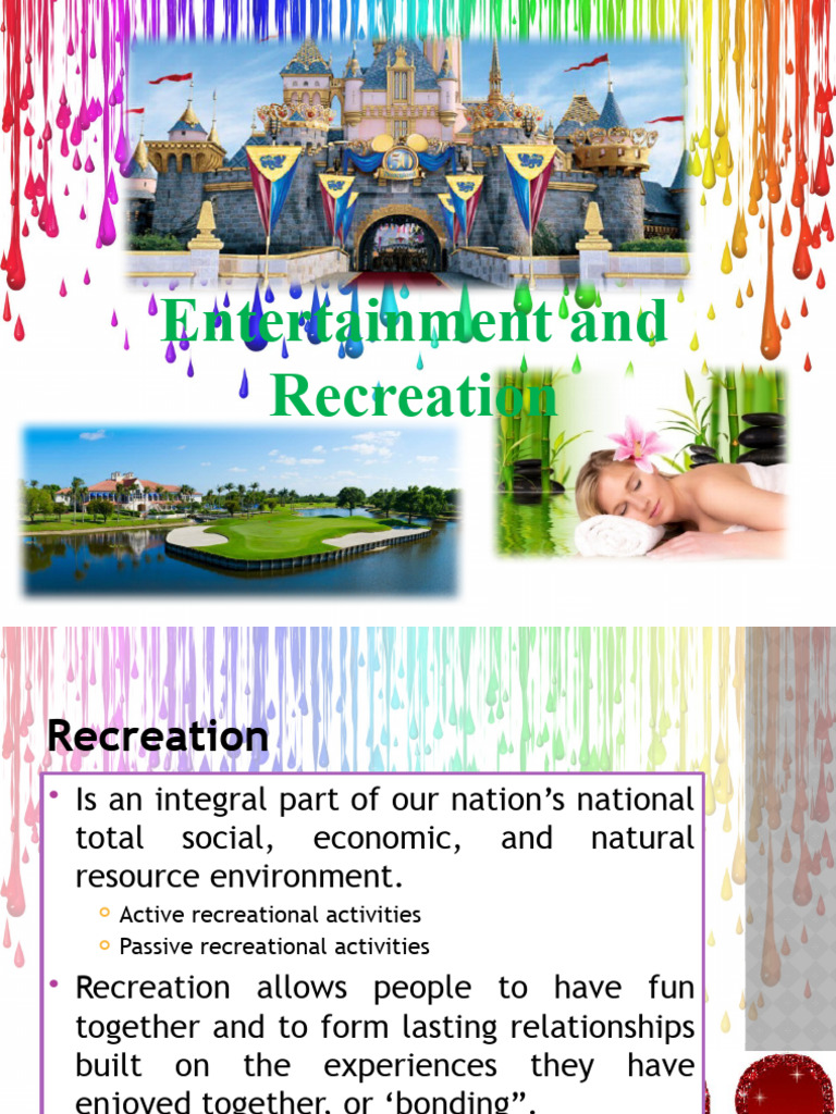 Entertainment and Recreation | PDF | Recreation | Spa