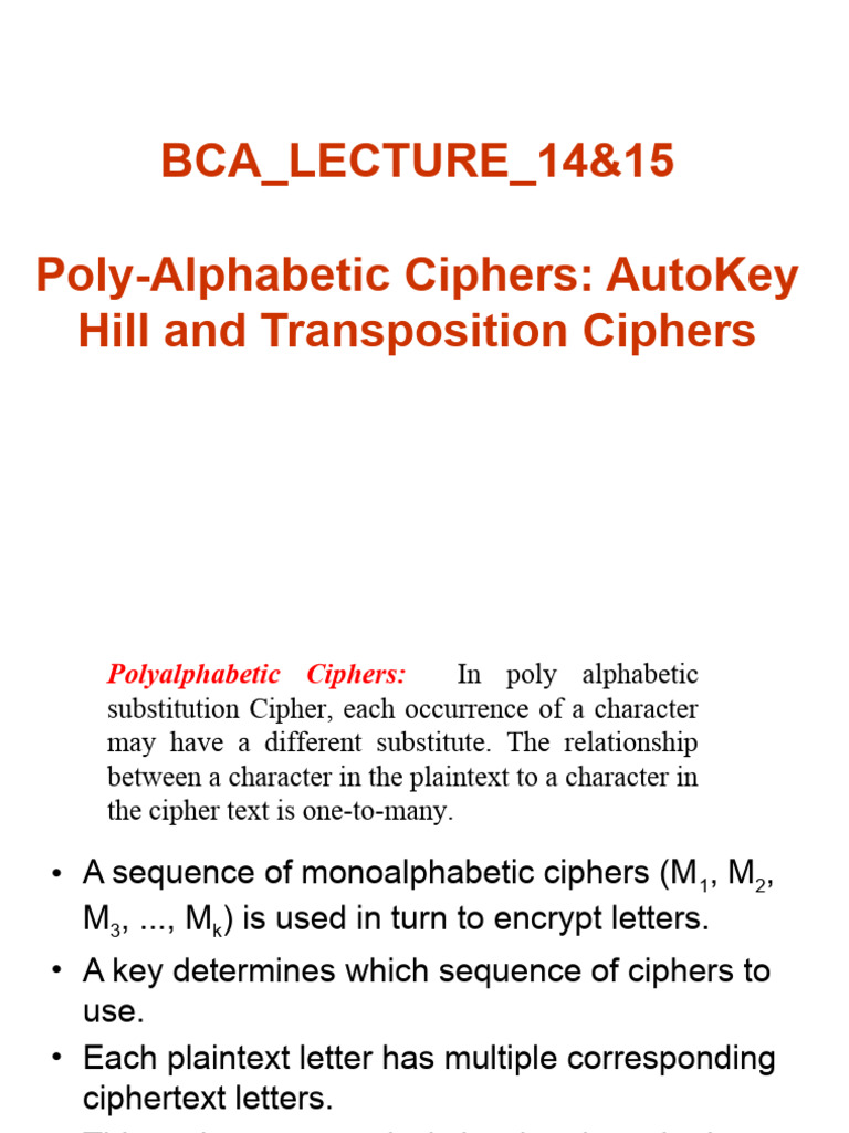 Lecture BCA387&BCO327 16&17 POLI HILL Trans | PDF | Cipher | Cyberwarfare