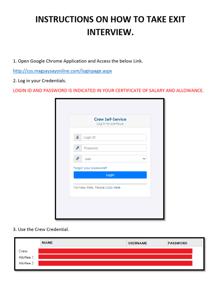 Instructions On How To Take Exit Interview | PDF