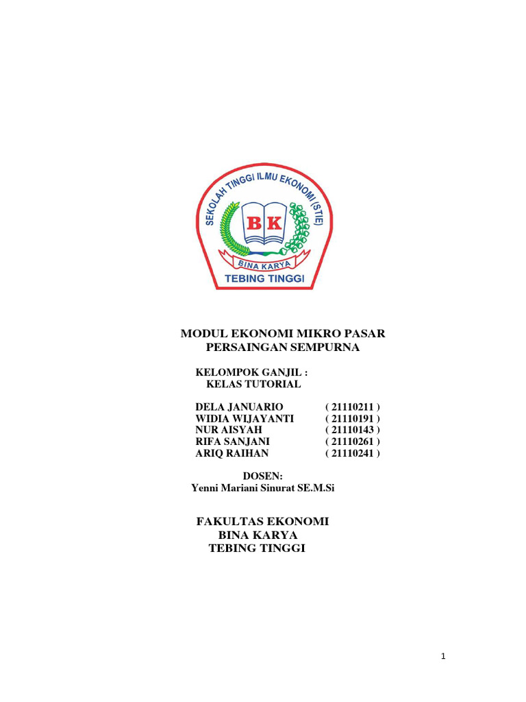 Modul Ekonomi Mikro: PPS | PDF