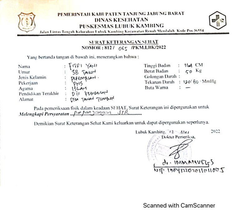 Surat Sehak Mbak Fit | PDF