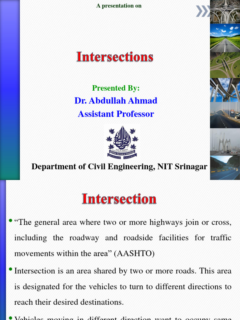 3 1 Intersection Final Pdf Interchange Road Intersection Road