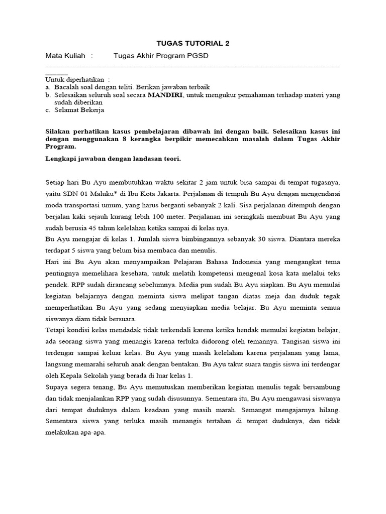 Tugas Tutorial 2 | PDF