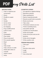 99 Coping Skills Poster | PDF