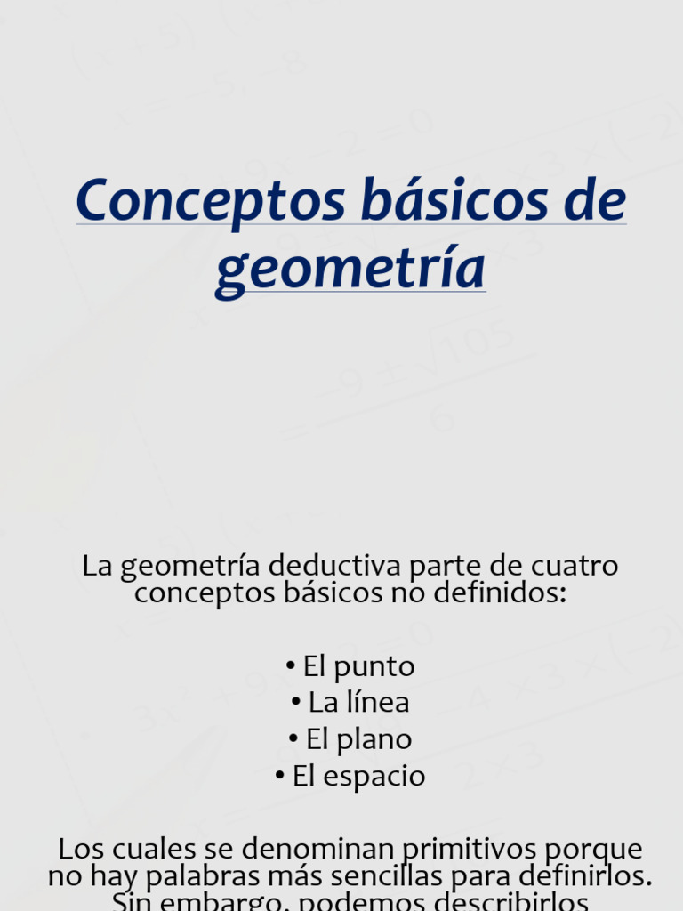 Conceptos Basicos de Geometria | PDF | Geometría | Línea (geometría)