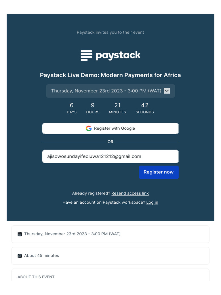 Paystack Live Demo: Modern Payments For Africa | PDF | Point Of Sale | Online And Offline