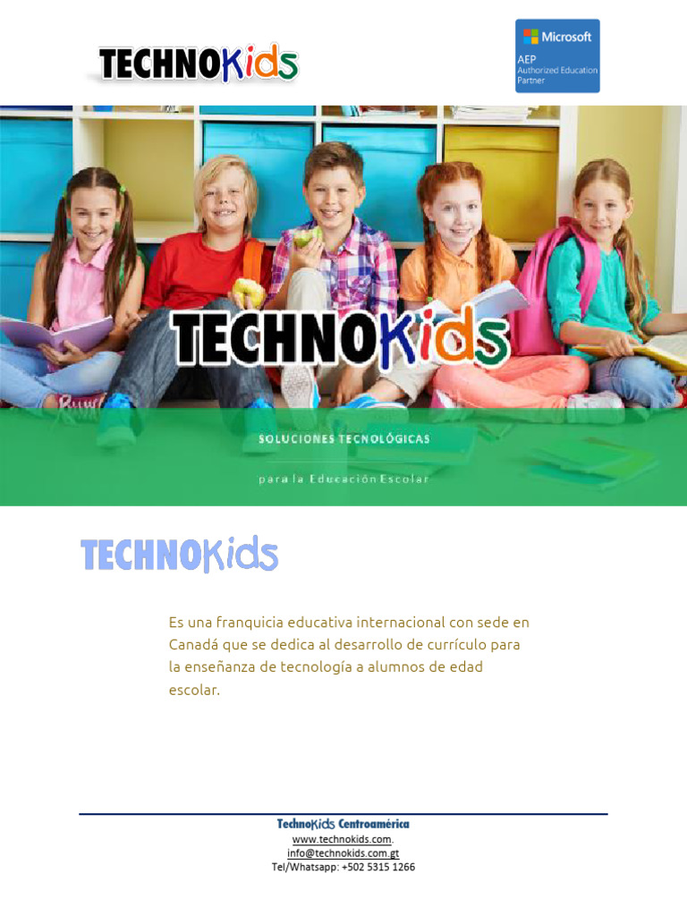 Informacion Proyecto TechnoKids CA | Descargar gratis PDF | Plan de estudios | Enseñando