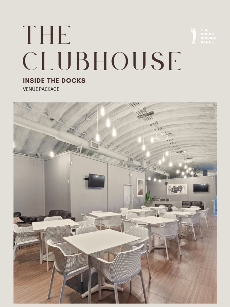 The Clubhouse Venue Package | PDF | Salad | Menu