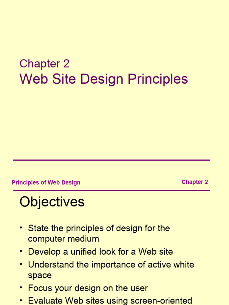 ch2 Web Princpl | PDF | Web Design | World Wide Web