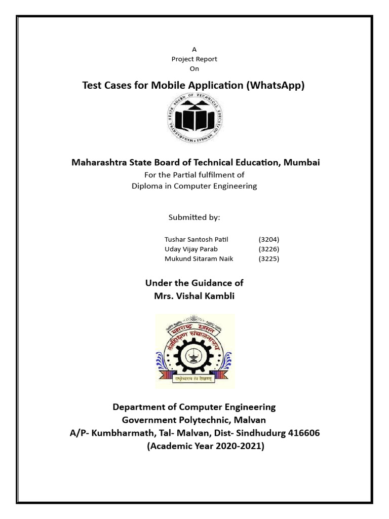 STE Microproject Report On Mobile Application | Download Free PDF ...