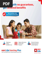 HDFC Life Smart Protect Plan Brochure | PDF | Insurance | Present Value