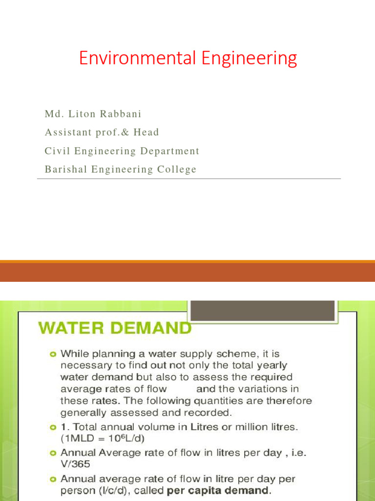Water Demand | PDF | Drinking Water | Water