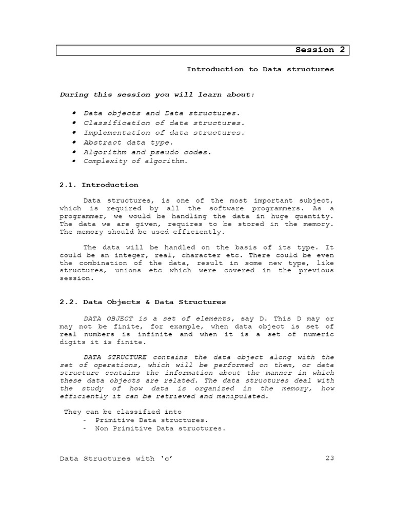 Intro To Data STR | PDF | Queue (Abstract Data Type) | Data Type