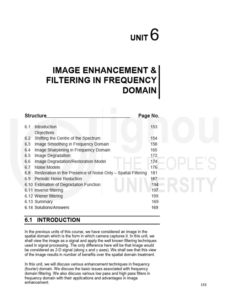 Unit 6 | PDF | Filter (Signal Processing) | Spectral Density