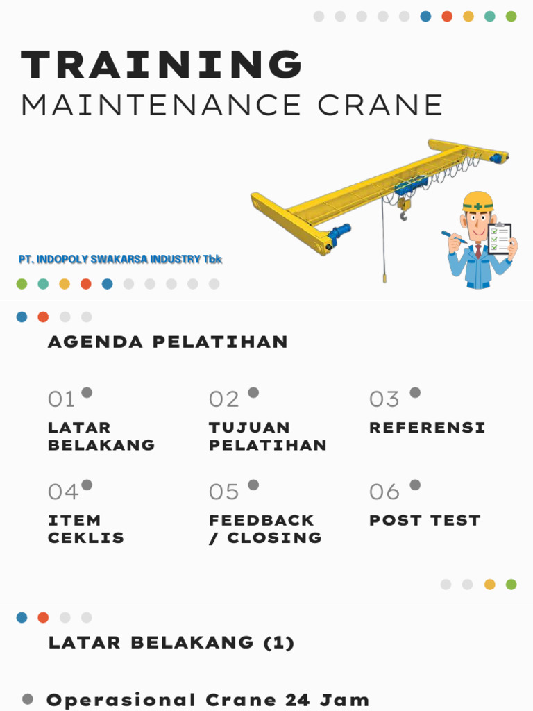 Materi Training Maintenance Ceklis Overhead Hoist Crane - Rev 13 ...