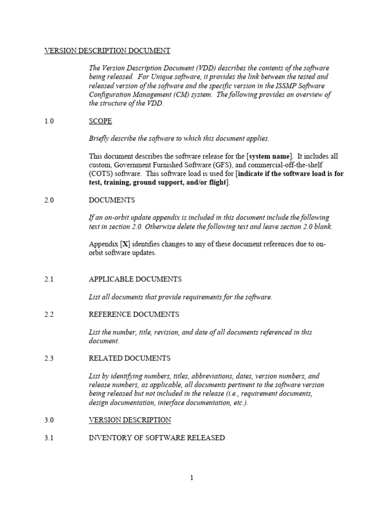 VDD Template | PDF | Software | Computer Engineering