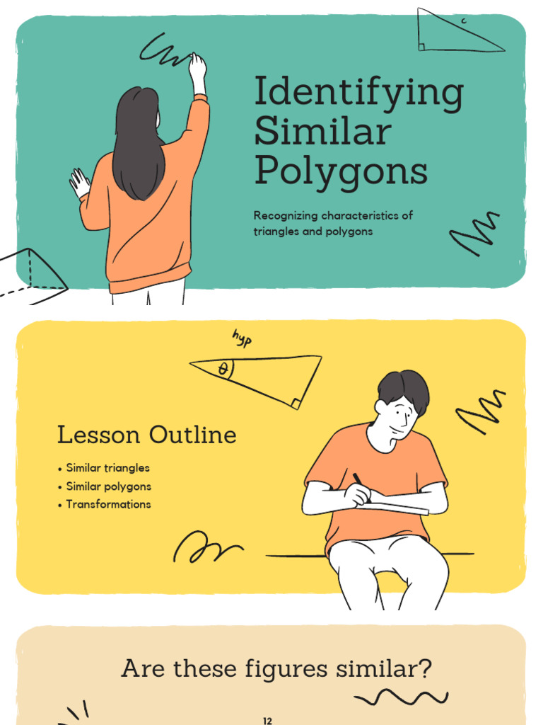Identifying Similar Polygons Presentation | PDF | Triangle | Euclidean ...