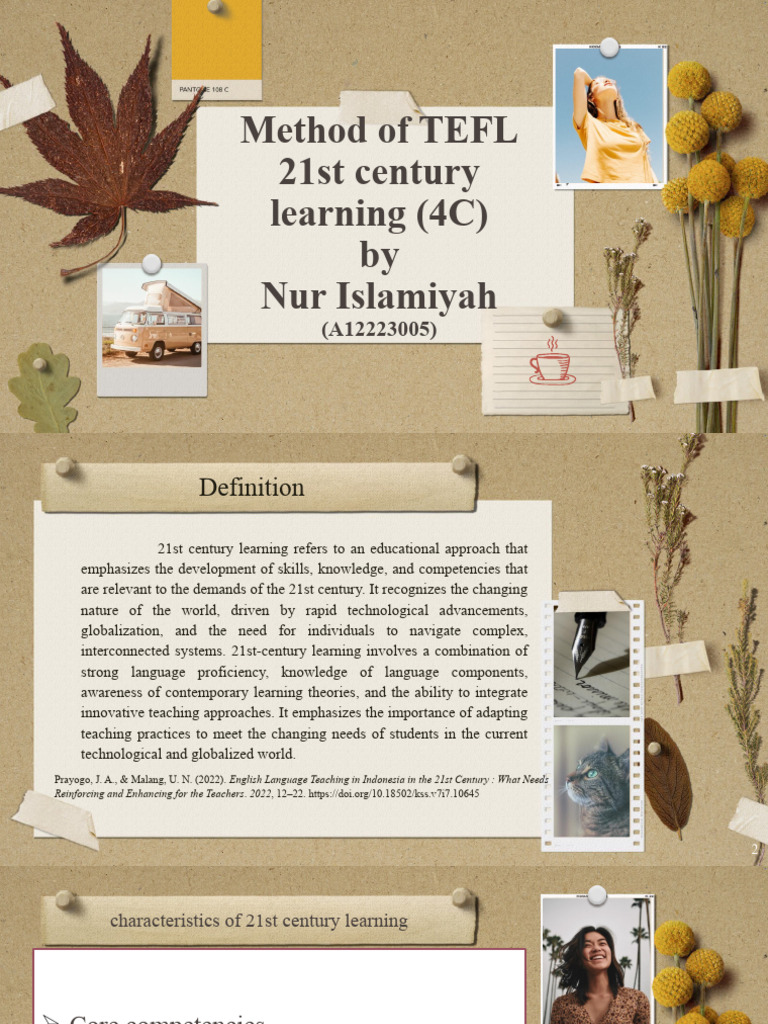 Method of TEFL-21st Century Learning-Nur Islamiyah-A12223005 | PDF | Critical Thinking | Creativity