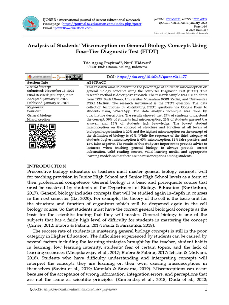 177-Article Text-1819-1-10-20220130 - 2022 (Jurnal Internasional) | PDF | Cell (Biology) | Concept