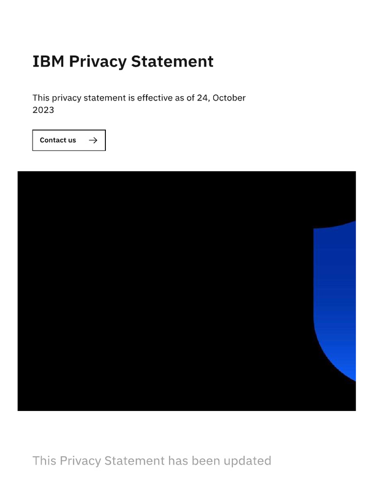 IBM Privacy Statement | PDF