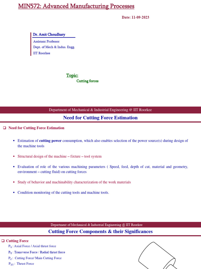 LC - Cutting Force Estimation | Download Free PDF | Strength Of ...