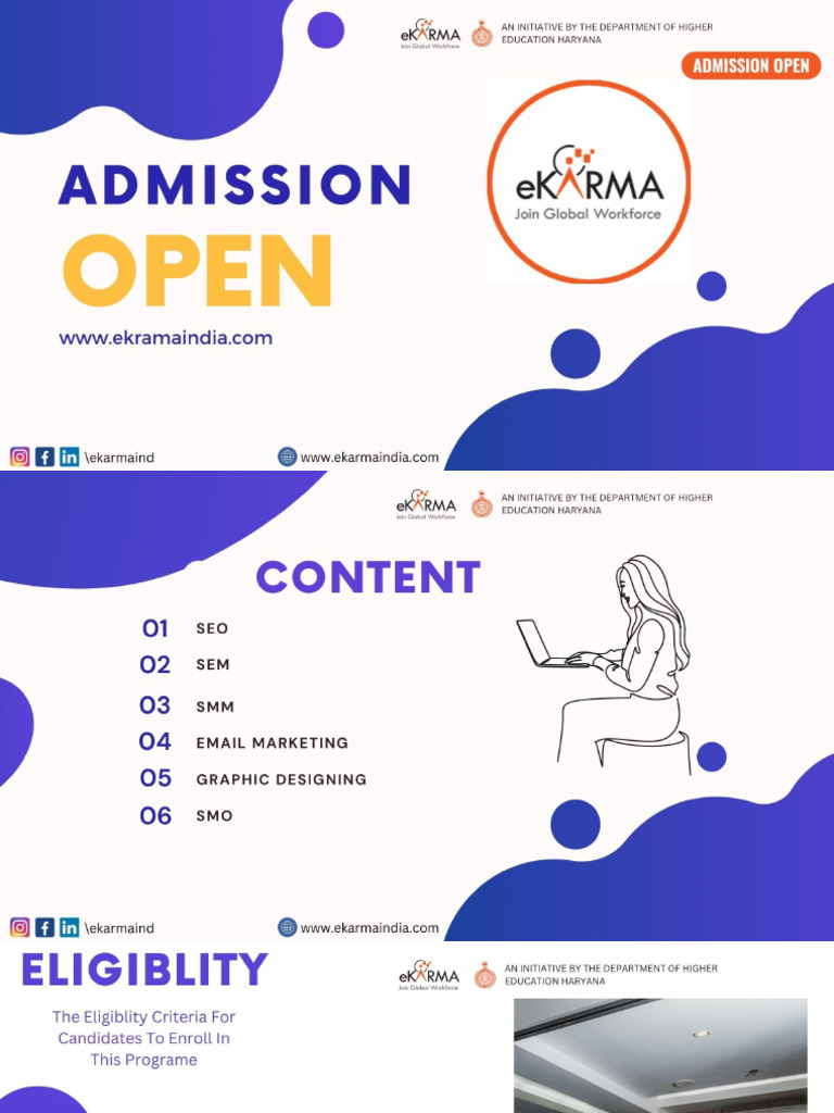 Ekarma Admission Open | PDF