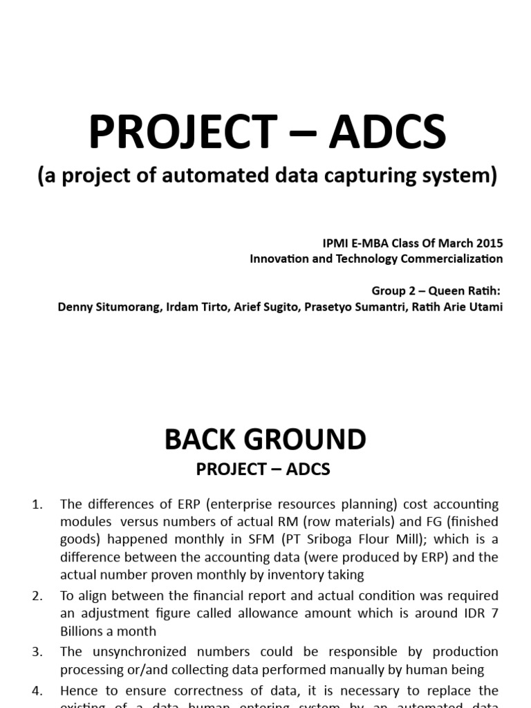 ITC Project - Automated Data Capturing | PDF | Enterprise Resource ... ITC Project - Automated Data Capturing | PDF | Enterprise Resource ...