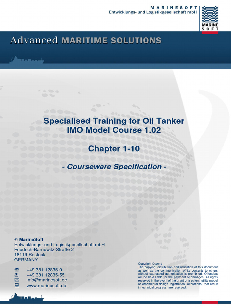 Specialised Training for Oil Tanker | PDF | Oil Tanker | Pump