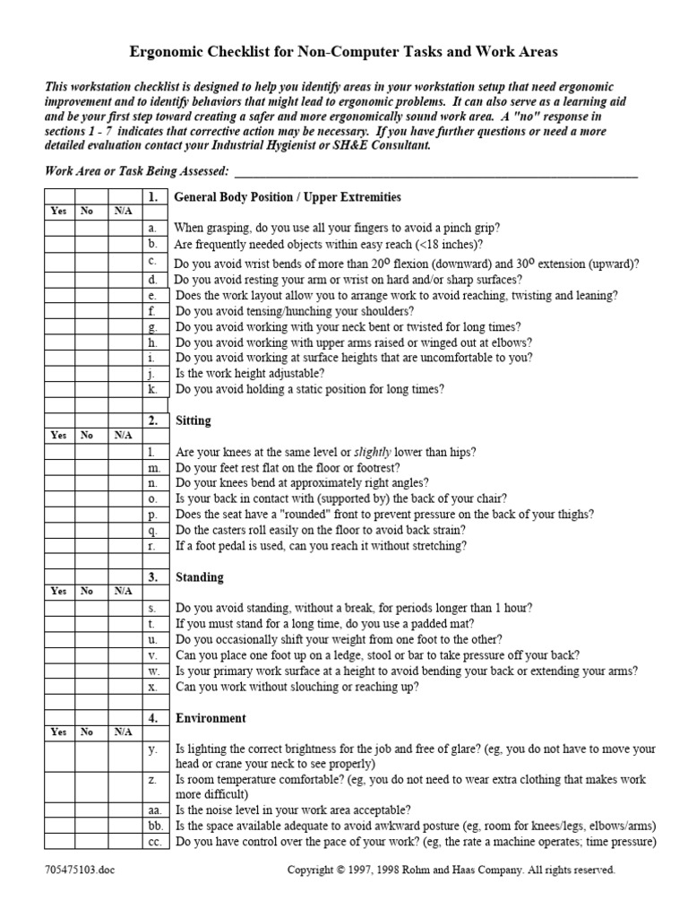 Assessment - Workarea - Checklist | PDF | Cognitive Science | Cognition