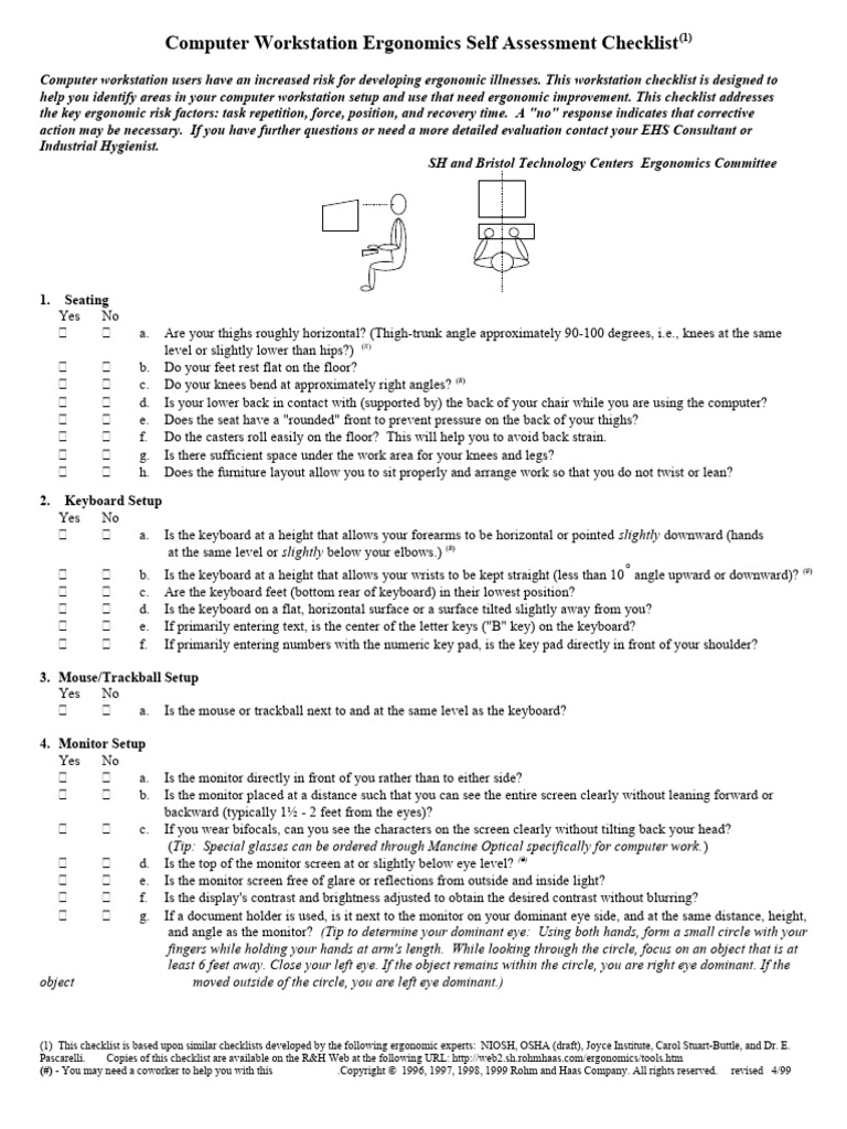 Assessment-WorkStation Checklist 99 | PDF | Computer Keyboard | Hand
