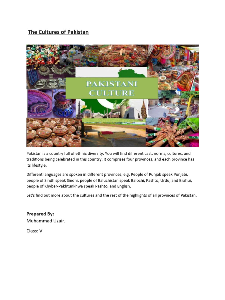Pakistani Culture | PDF