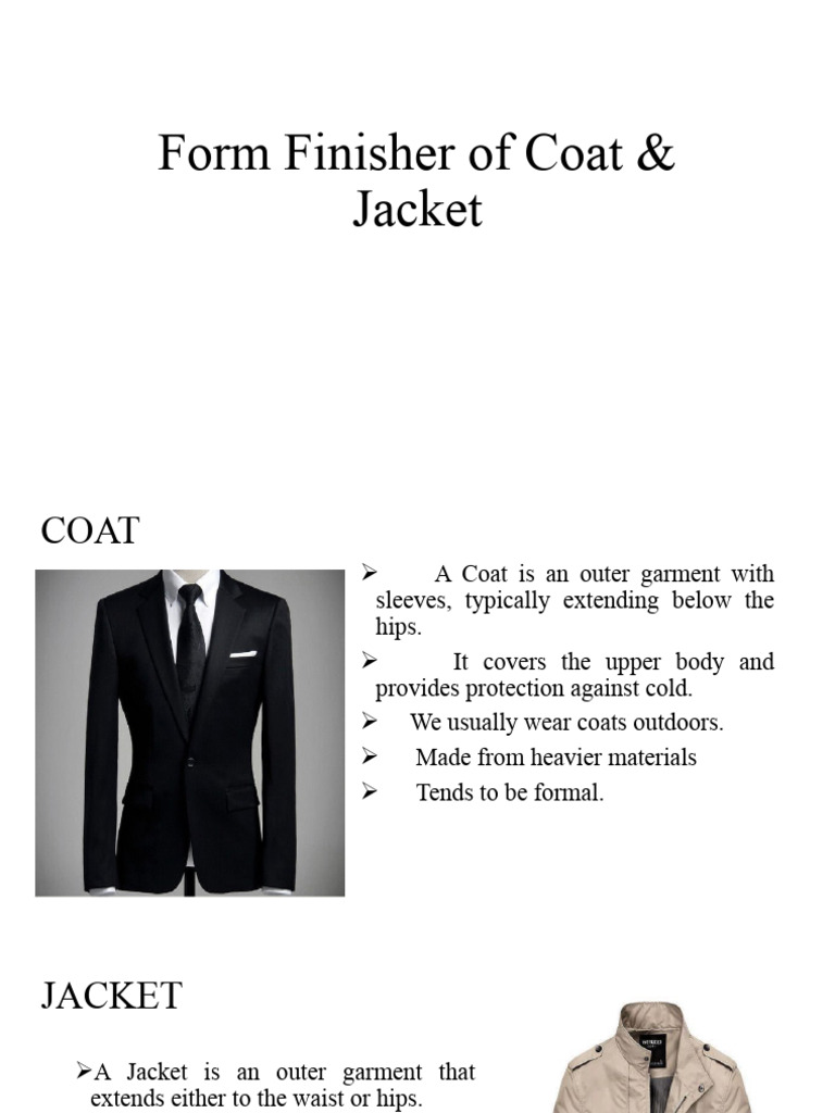 Form Finisher For Jackets and Coats | Download Free PDF | Clothing | Steam